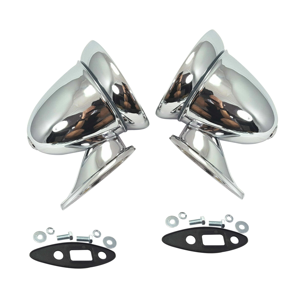 Classic Chrome Bullet Mirror 4" for Mg Austin Healey Triumph Ford ...