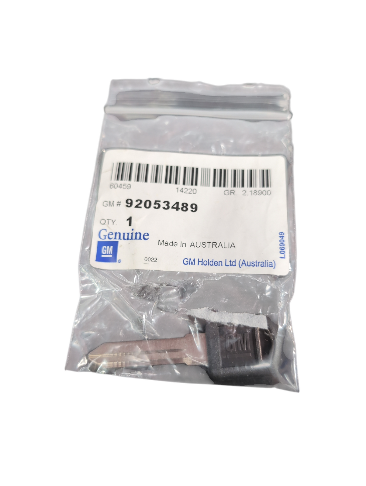 Genuine Holden Glovebox Key Blank for VT VX VU VY VZ WH WK WL All ...