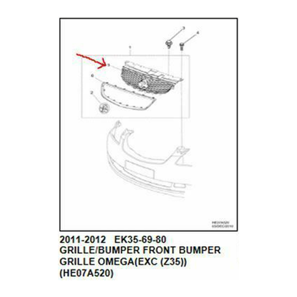Genuine Holden Grille Assy & Lion Badge Radiator for VE Late Series 2 ...