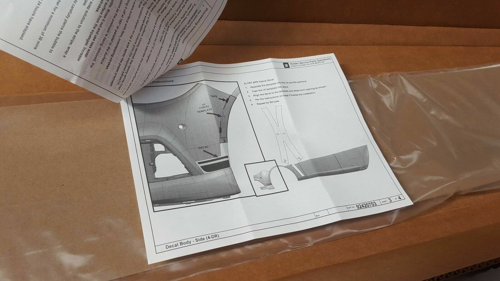 Genuine Holden Stripe Decal Side Package Black for VF Ute 2013>2017 SS ...