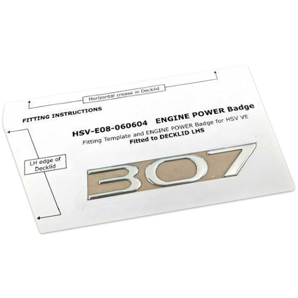 Genuine Holden HSV Badge "307" for VE E1 R8 Clubsport Maloo GTS Senator ...
