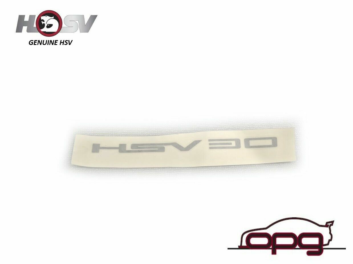 Genuine HSV Window Decal "HSV 30" 30th Anniversary for VF GEN-F2 GTS ...