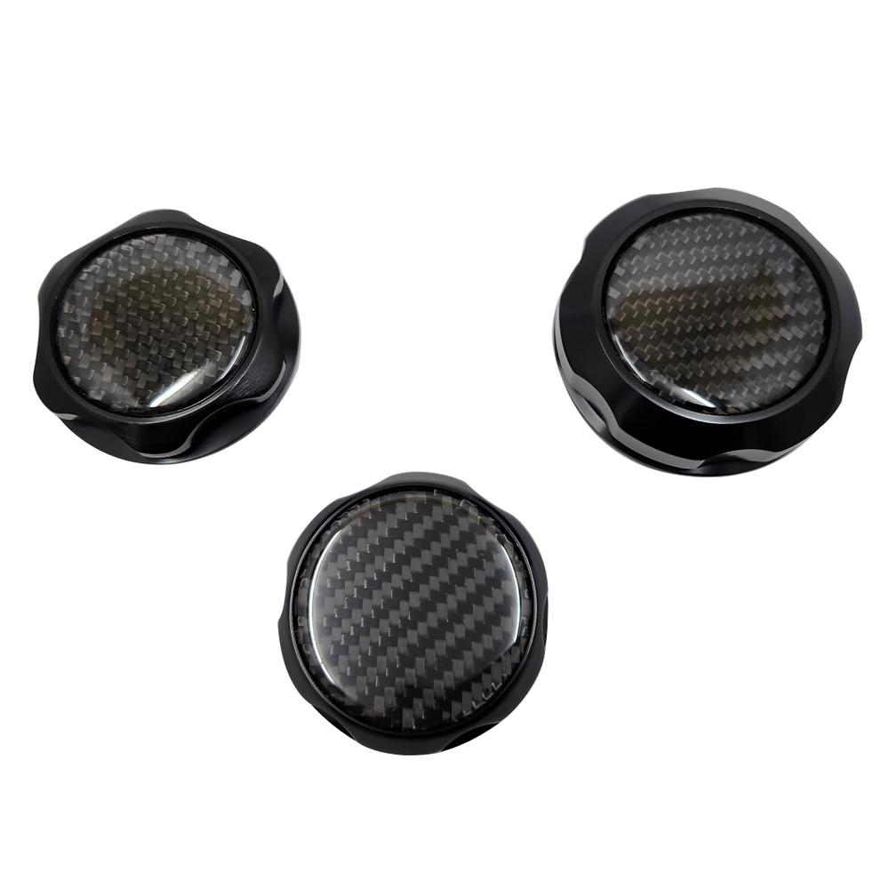 Autotecnica FORXR6CS - Shadow Series Billet Engine Caps With Carbon ...