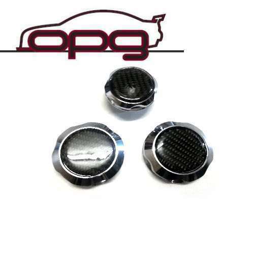 Autotecnica Chrome Carbon Top Alloy Billet Engine Cap Kit for VF Holden ...