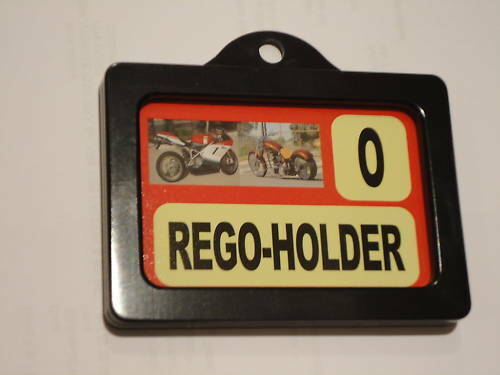 Autotecnica Rego Registration Label Holder Motorbike Boats Caravans ...