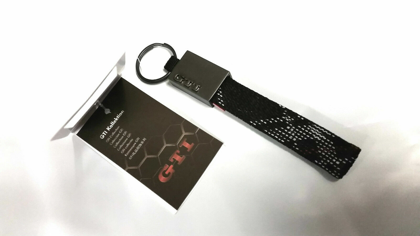 Keyring / Keychain "GTI" for Volkswagen VW Golf Polo - Metal / Fabric - OPG