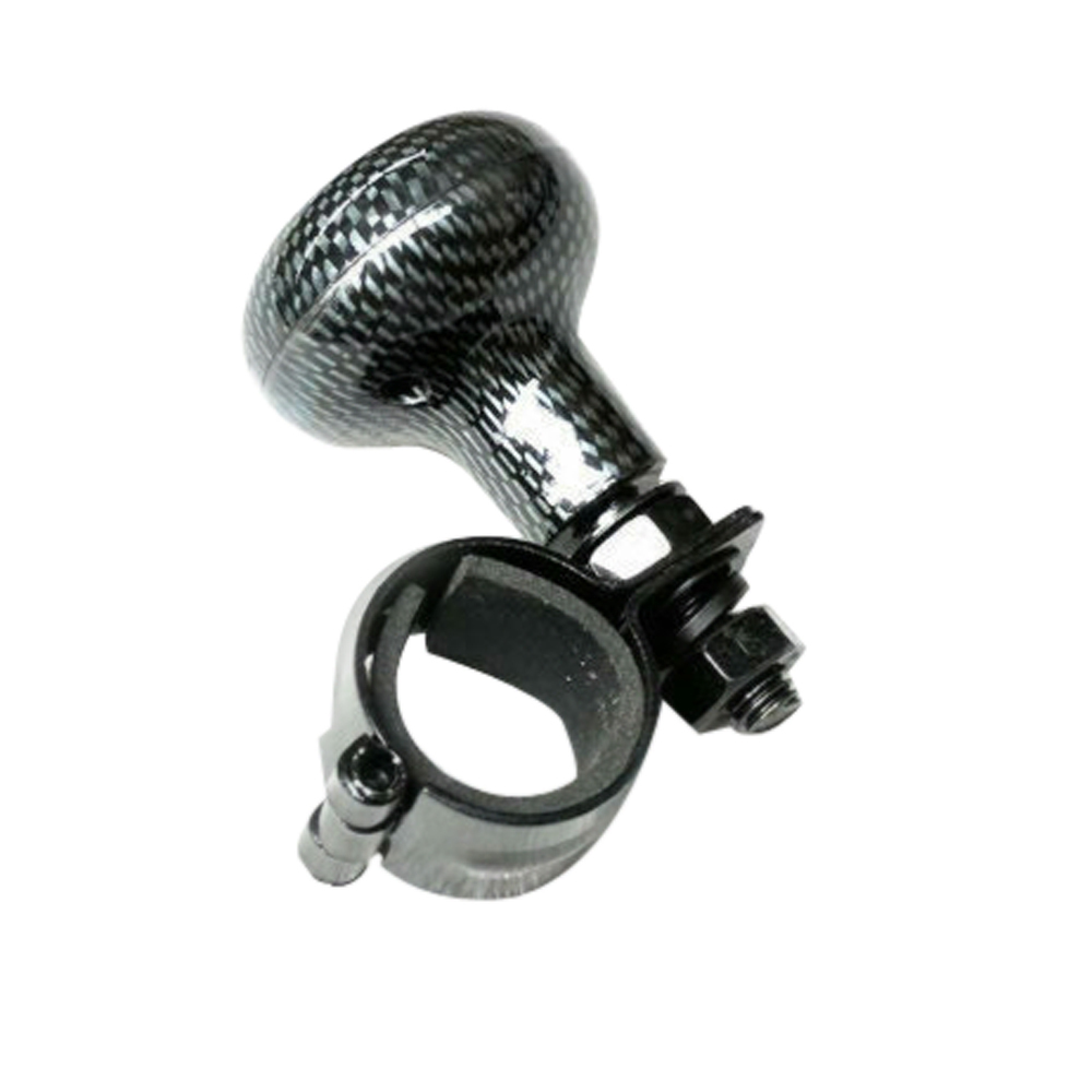 Carbon Hand Control Steering Wheel Power Car Grip Spinner Aid Knob ...