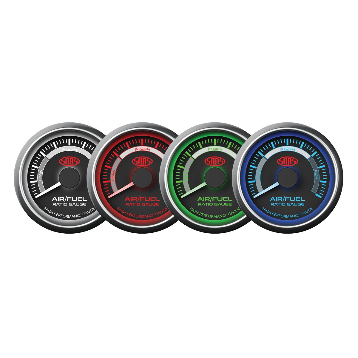 Genuine SAAS SG-AF52B SG41019 Muscle Series Air Fuel Ratio Gauge 52mm ...