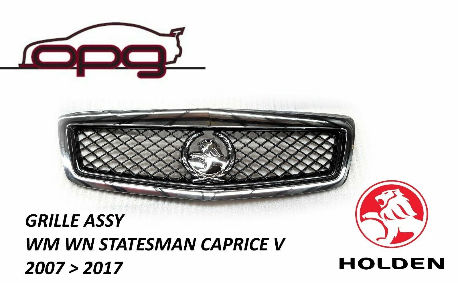 Genuine Holden Grille / Badge Wreath Radiator for 2006 > 2017 WM WN ...