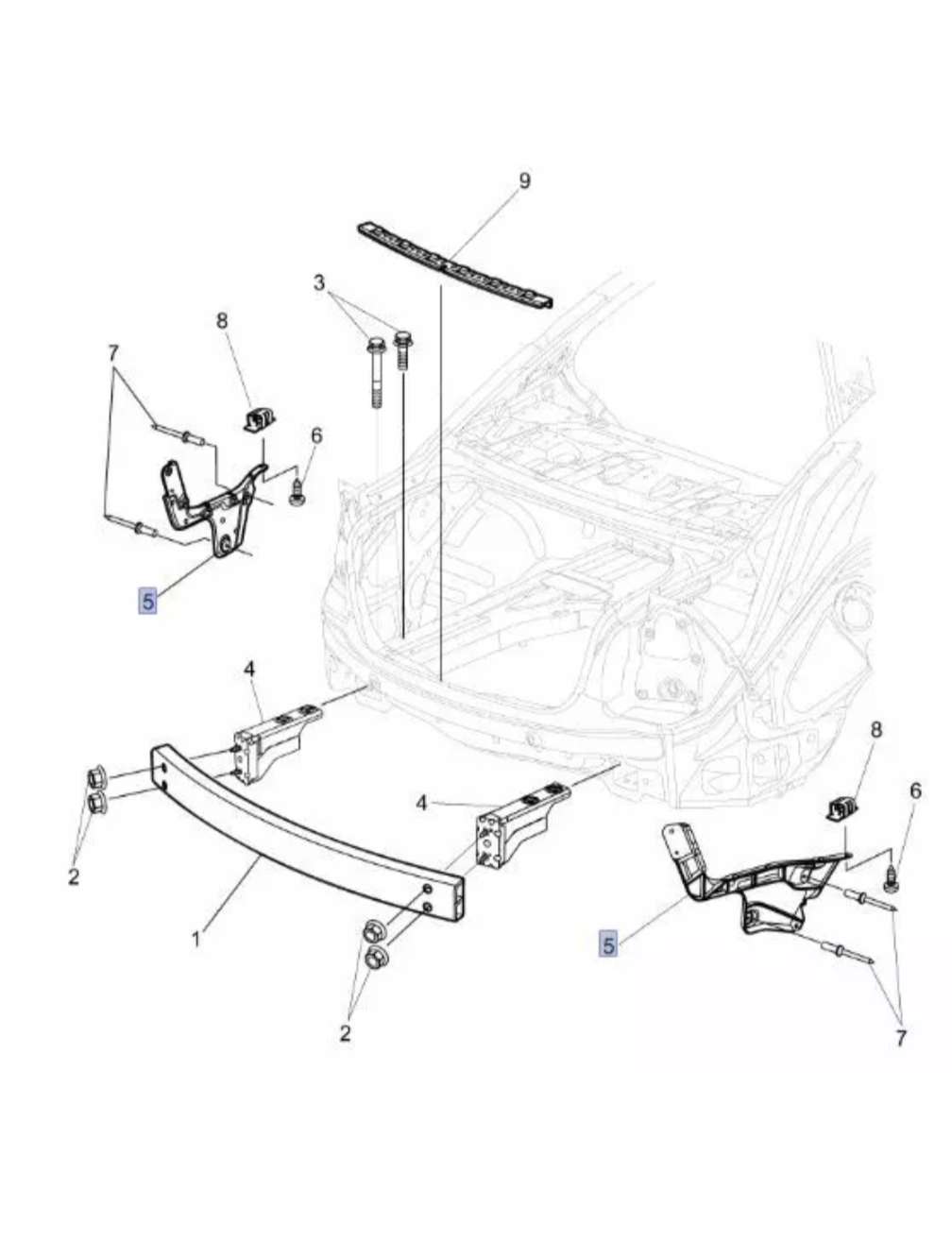 Genuine Holden & HSV Rear Bumper Support Brackets All VE & E1 E2 E3 ...