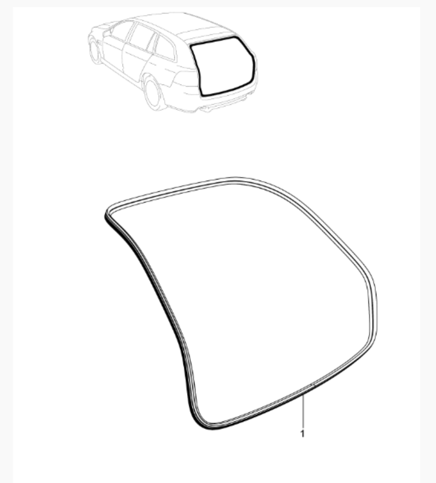 Genuine Holden VE VF Sportwagon Tailgate Seal Weatherseal for SV6 SS ...