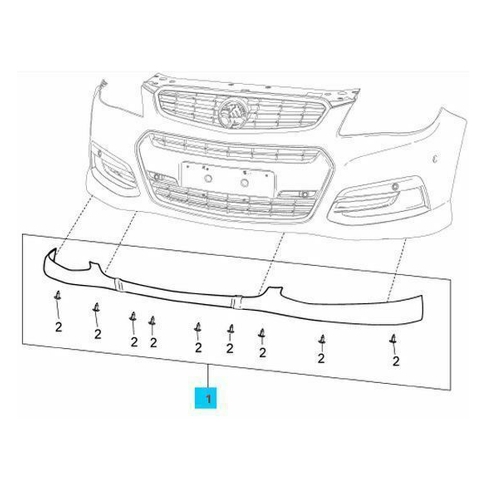 Genuine Holden Sports Armour Front Spoiler for All VE SS SSV SV6 Z ...