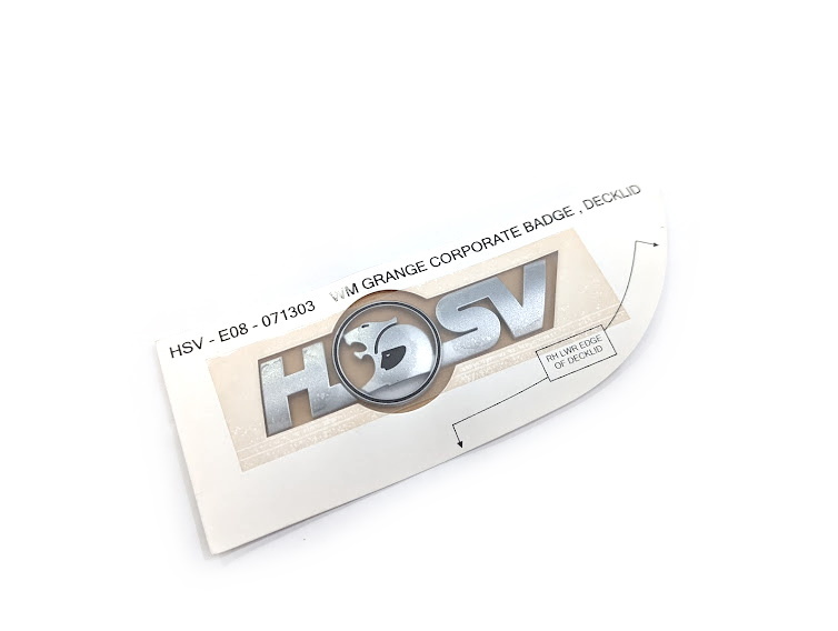 Genuine Holden HSV Badge BootLid/Trunk "HSV" for WM Grange Chrome - 1 ...