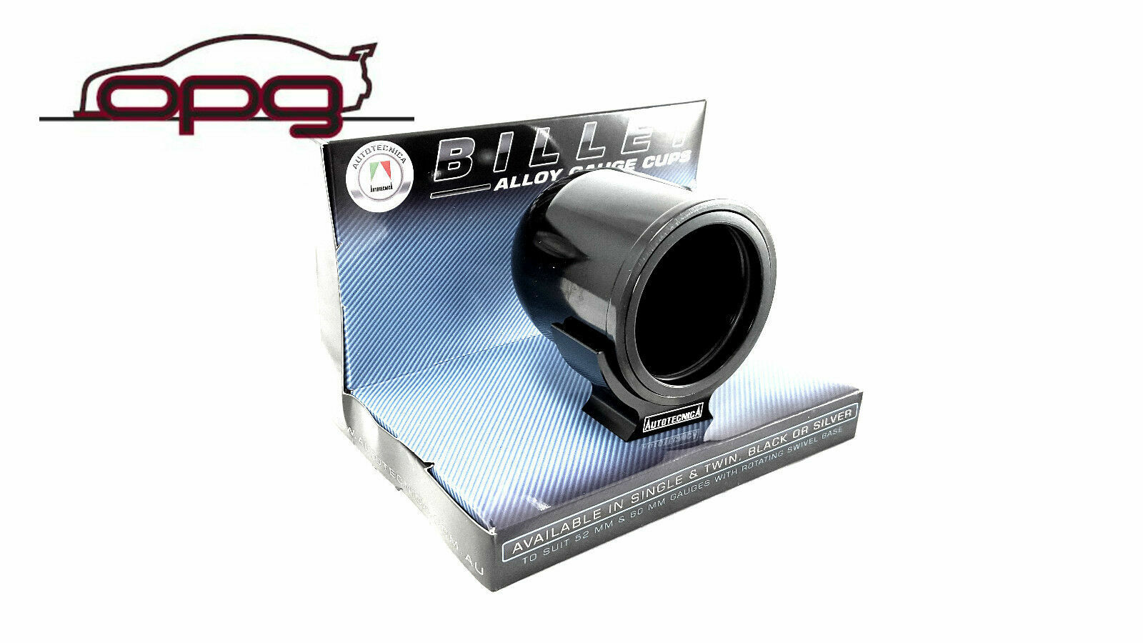 Autotecnica Gauge Dash Pod Single Billet Black Alloy for 52mm or 60mm ...