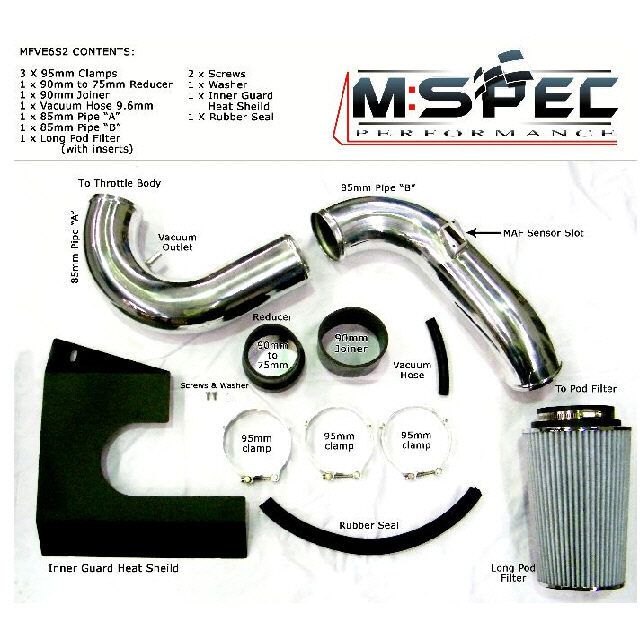 Autotecnica Performance Cold Air Intake Kit for VE V6 Series 2 Sidi ...