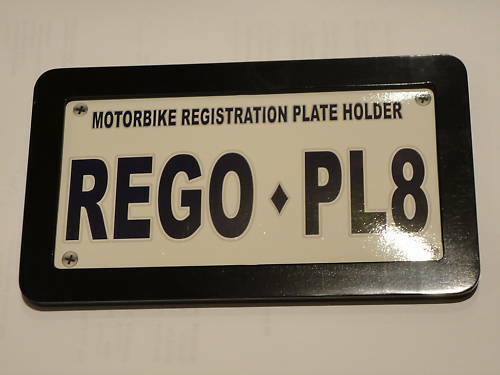 Autotecnica Number / Registration Plate Frame for Motorbike Motorcycle ...