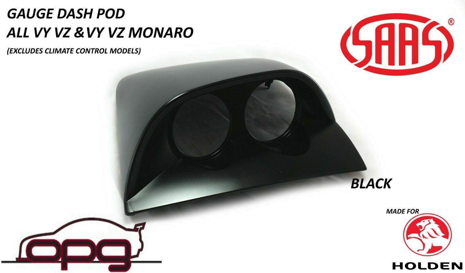 Autotecnica / SAAS Gauge Dash Pod for Holden VY VZ Storm Thunder LCD ...