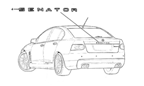 Genuine Holden HSV / Decal Badge for VE VF Senator E1 E2 E3 GenF GenF2 ...