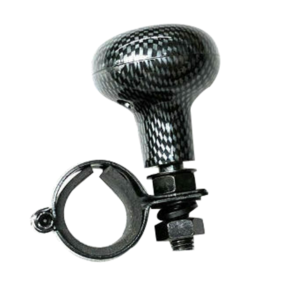 Carbon Hand Control Steering Wheel Power Car Grip Spinner Aid Knob ...