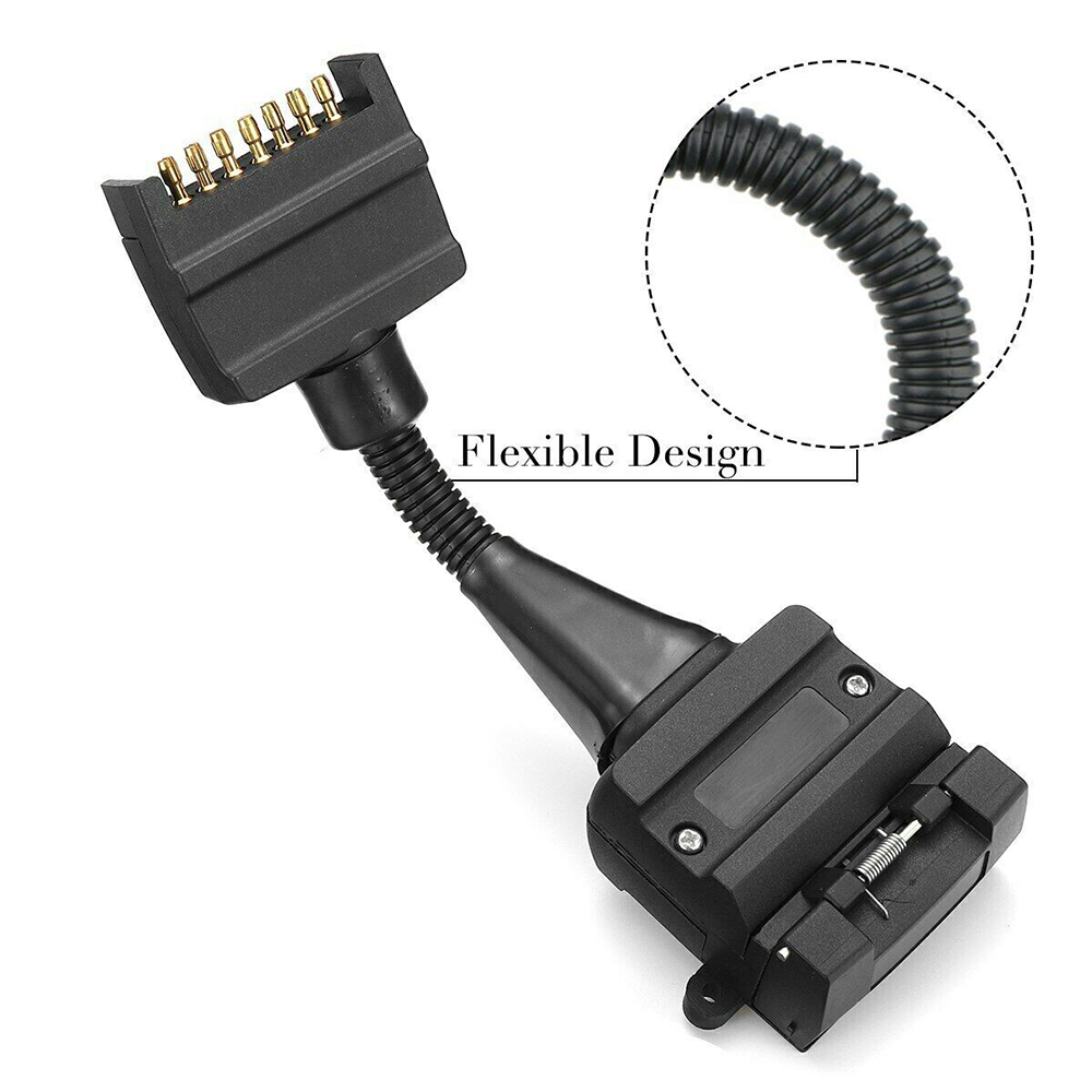 Trailer Adaptor Plug - 7 Pin Male Plug to 12 Pin Female Flat ...