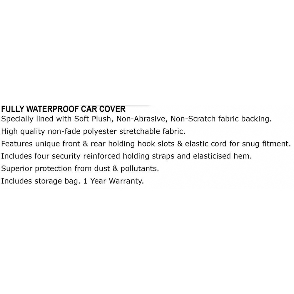 Autotecnica Car Cover Stormguard Waterproof for Ford Falcon Ute FPV AU ...