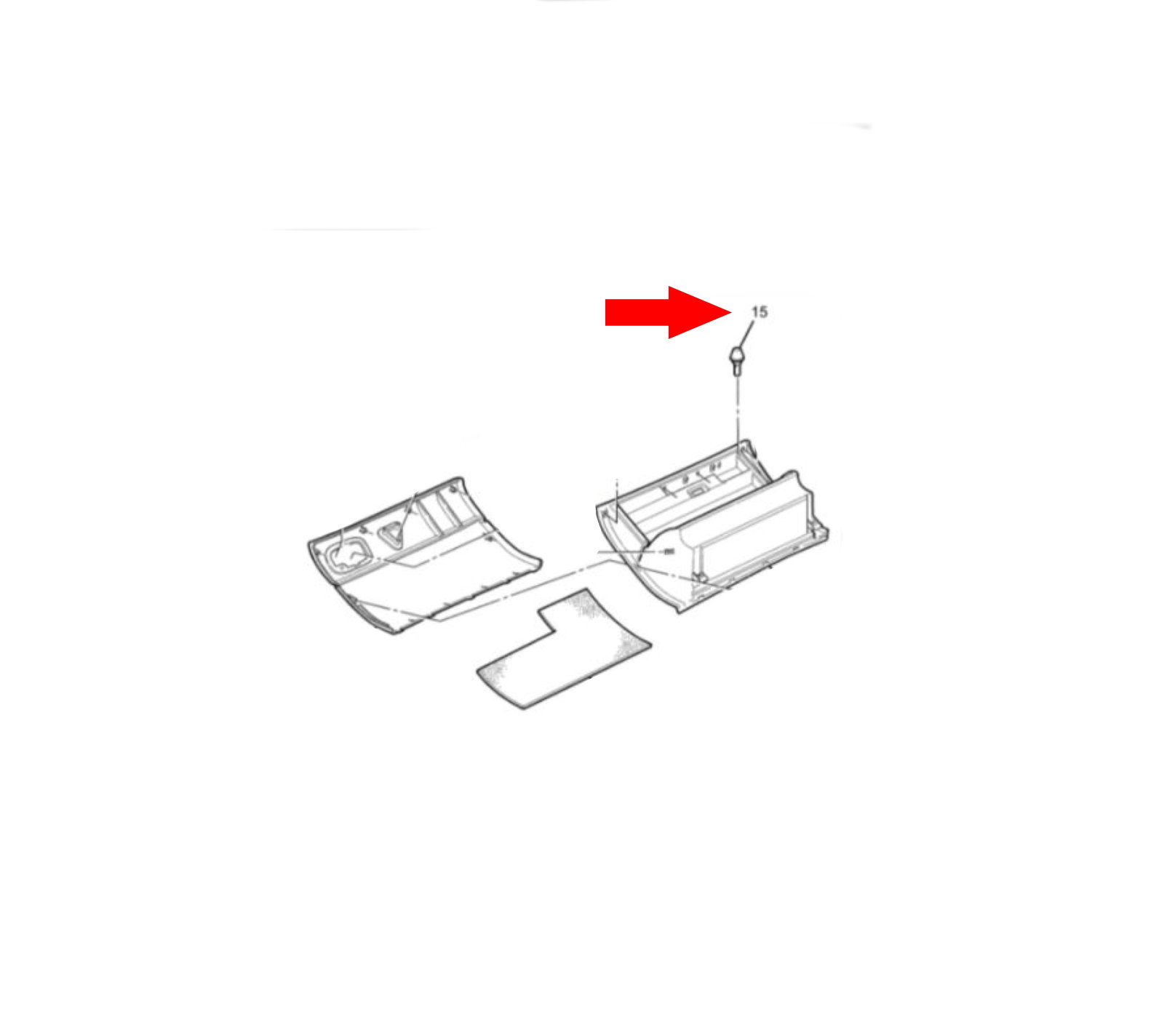 Genuine Holden Bumper Glovebox Door Rubber Bump Stops for VT VX VY VZ ...