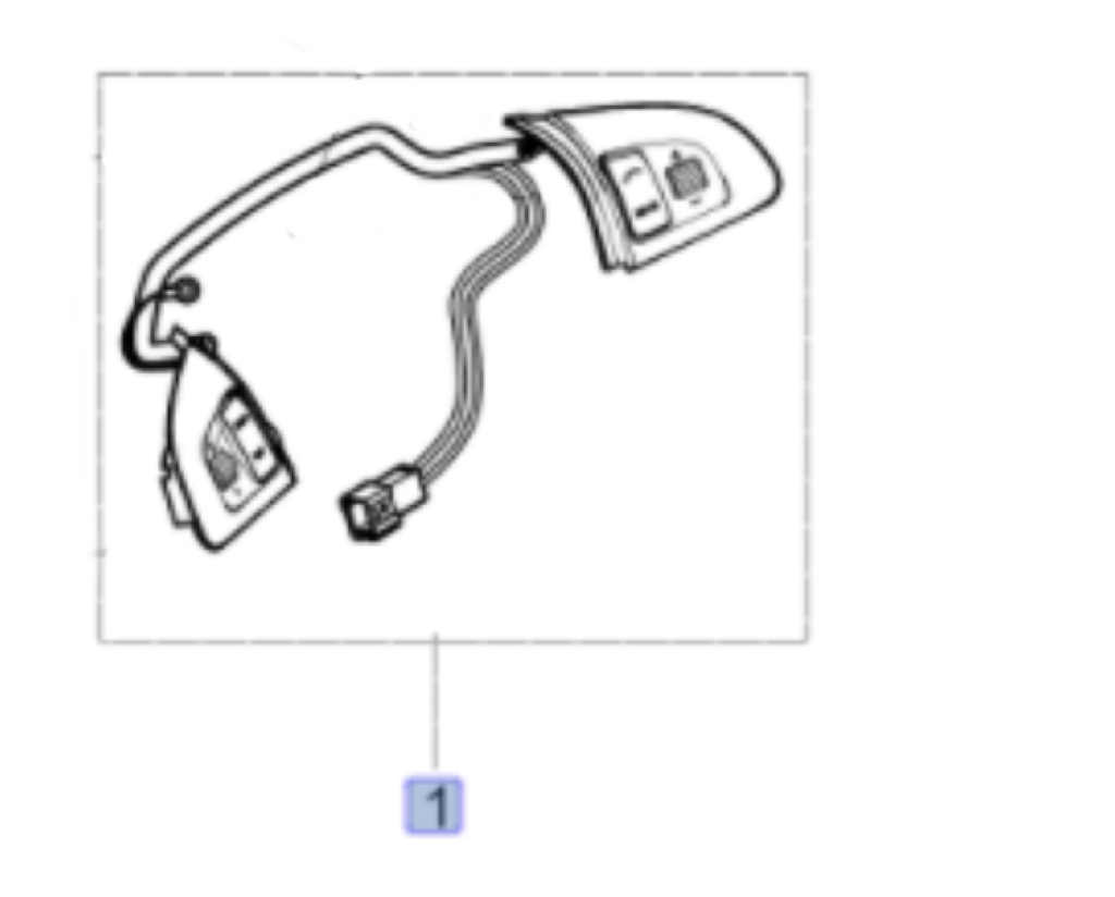 Genuine Holden Steering Wheel Switch Assy Left & Right White Lighting ...