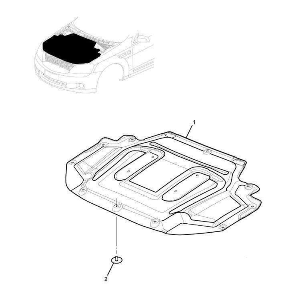 Genuine Holden Under-Bonnet Sound & Heat Insulation Export Pontiac for ...