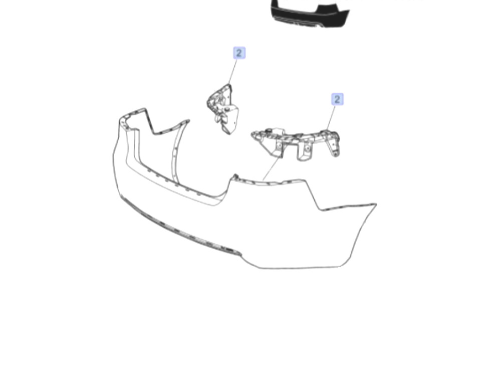 Genuine Holden Tail Lamp Support Brackets Left & Right VF Sedan All ...