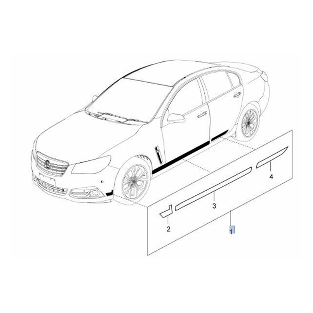 Genuine Holden Stripe Decal Side & Bonnet Package Black for VF Ute 2013 ...