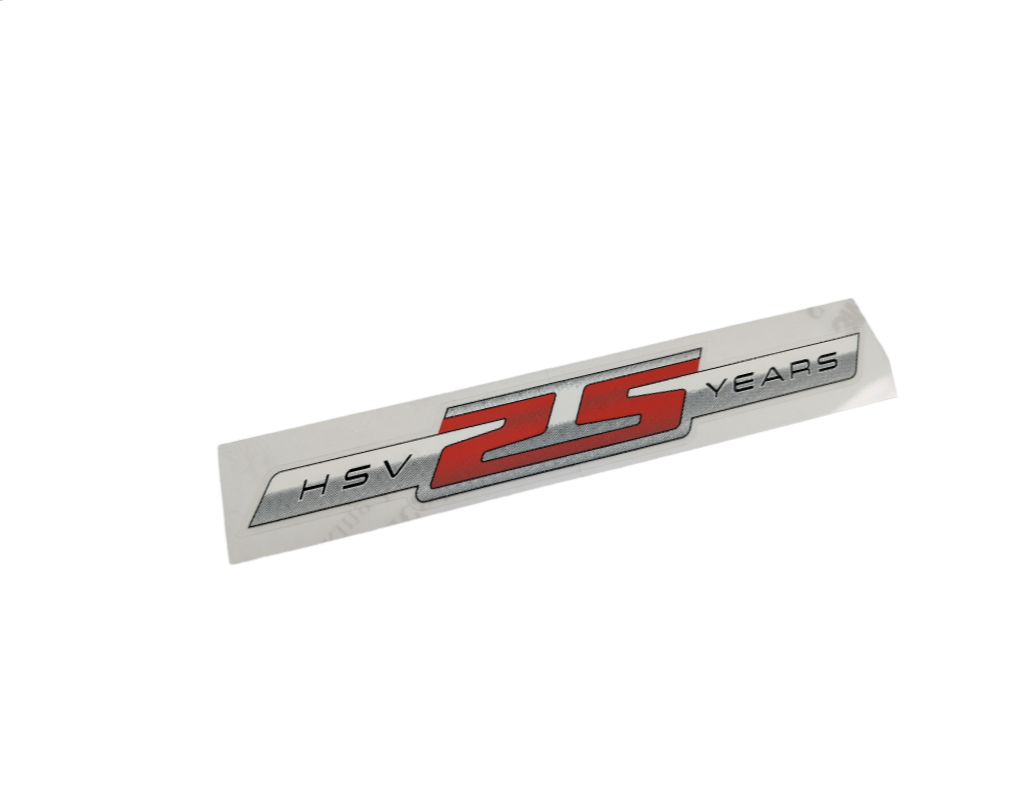 Genuine HSV "HSV 25 Years" Sticker Rear Window for VE - E1 E2 E3 ...