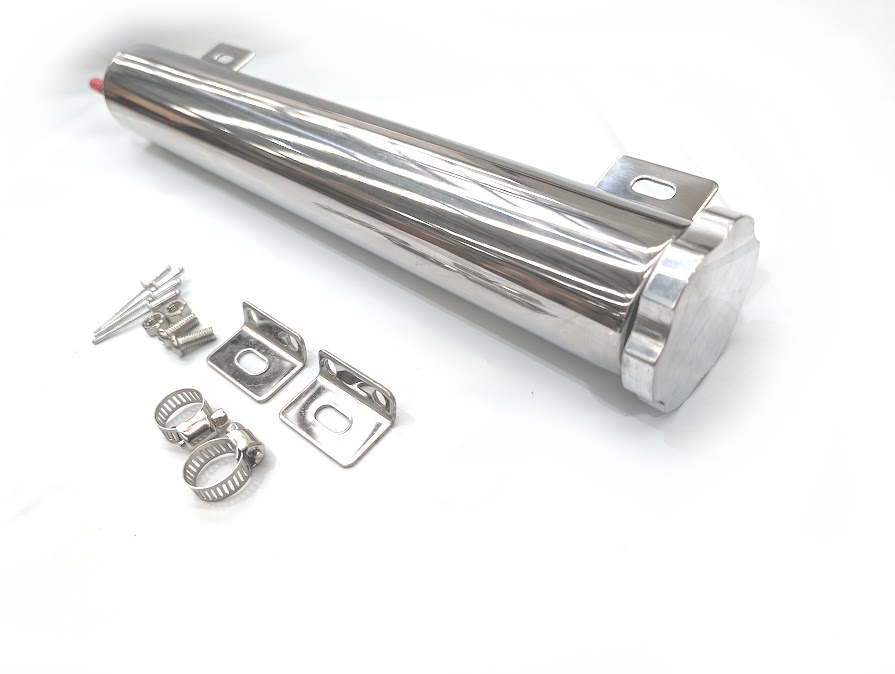 Autotecnica Polished Alloy Radiator Overflow Recovery Tube/Tank for ...