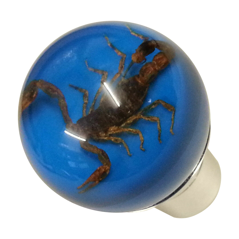 Autotecnica Manual Multi-Fit Gearshift Knob Scorpion Blue Base Alloy
