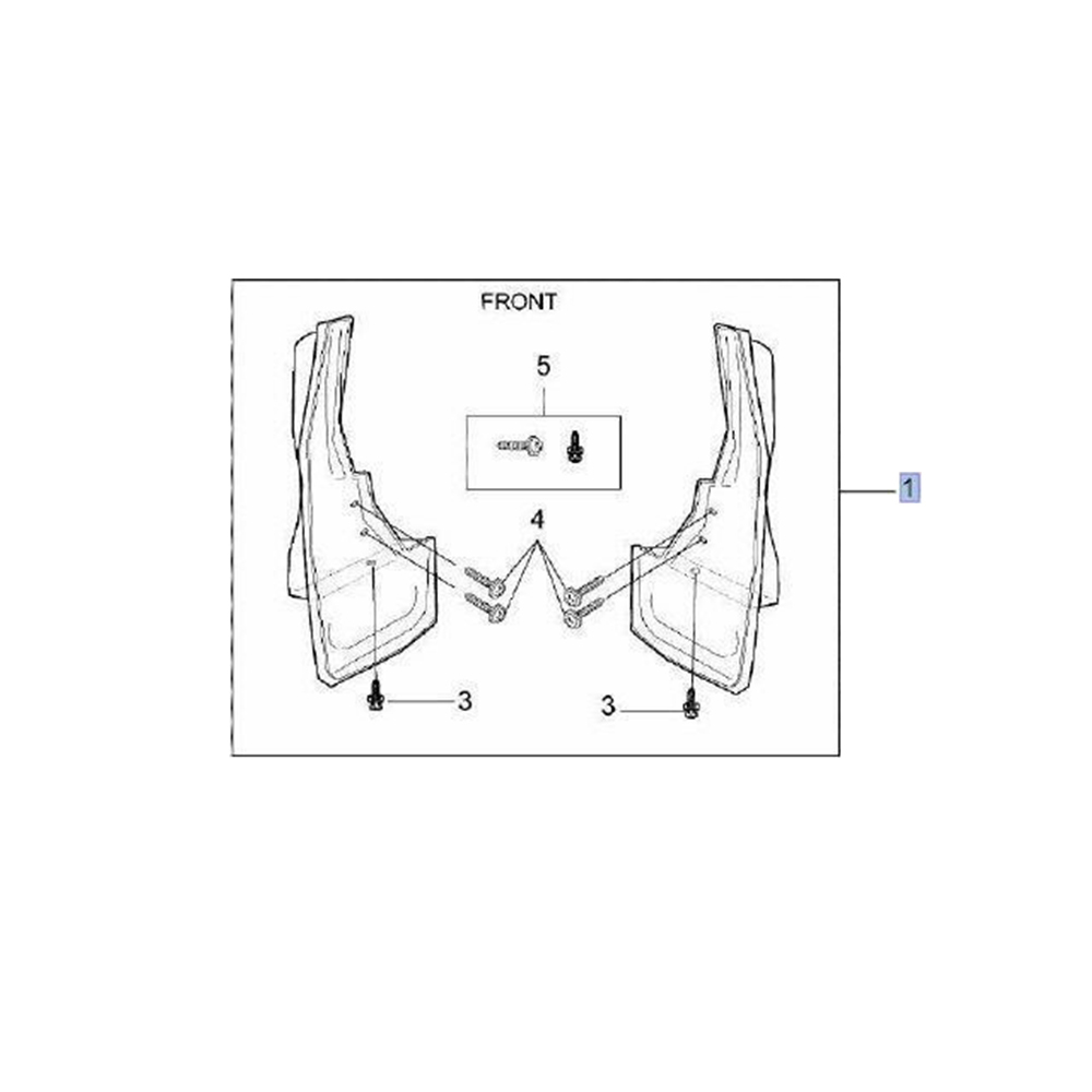 Genuine Holden Mudflap / Splash Guard Kit for VE All SS SSV SV6 ...