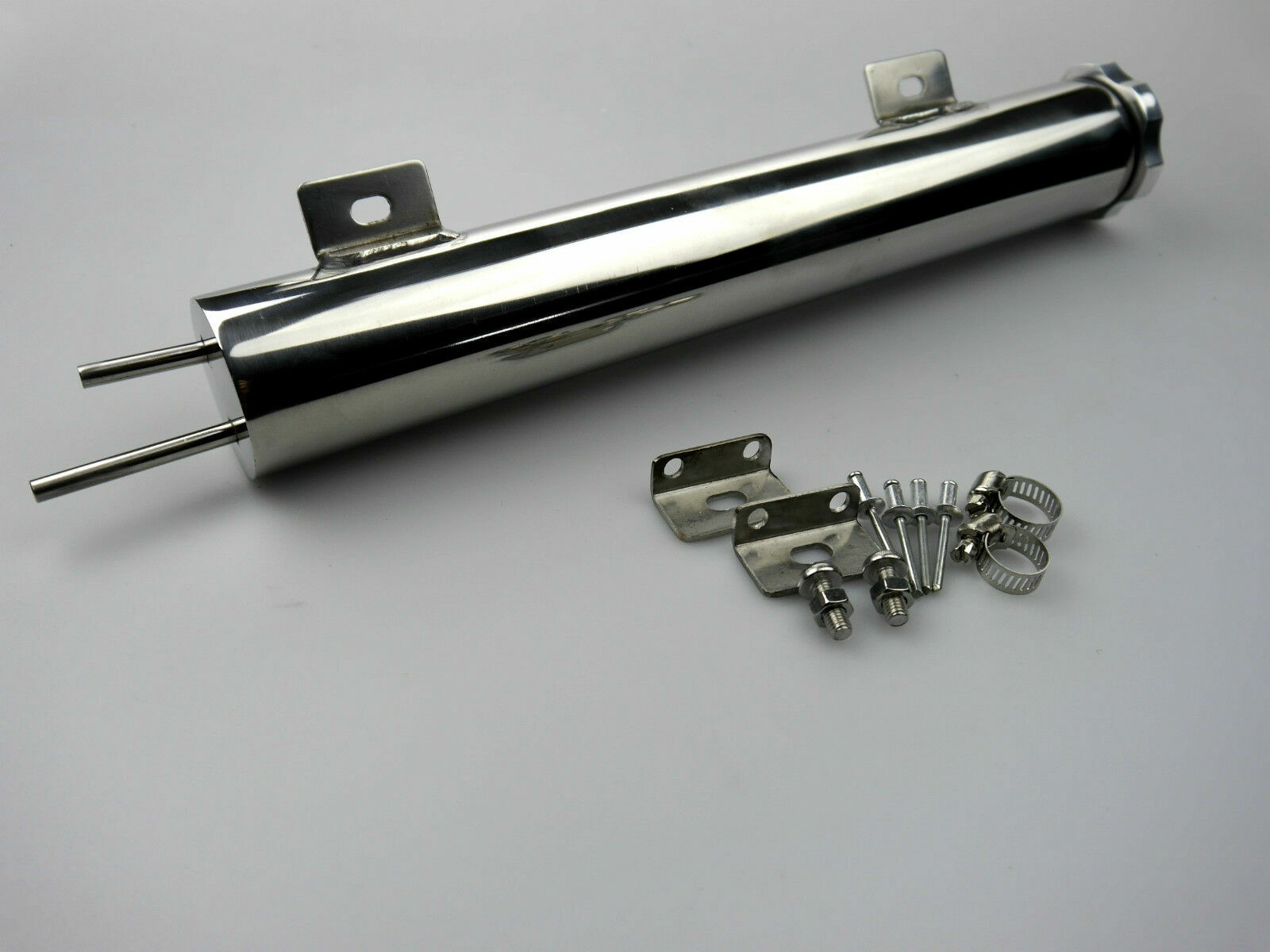 Autotecnica Polished Alloy Radiator Overflow Recovery Tube / Tank For ...