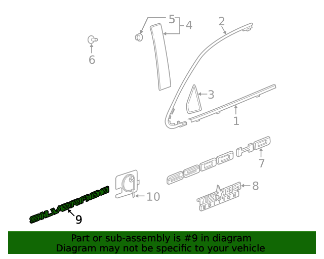 Genuine Chevrolet Badge Black 1500 "Silverado" for Tailgate Chevrolet ...