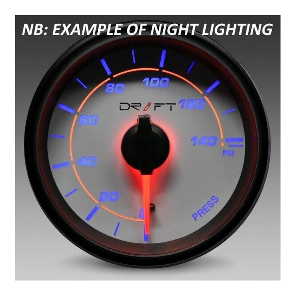 Drift by SAAS Performance Tacho Tachometer 3 3/4" 95mm Analoge Gauge ...