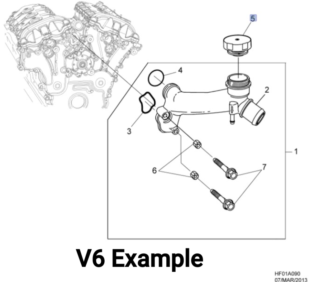 Genuine Holden Radiator Cap for VE VF V8 All & VE VF V6 Please Supply ...