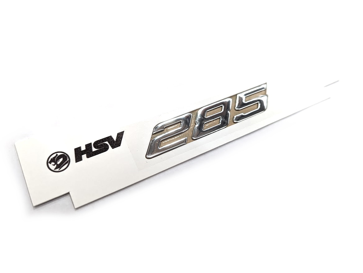 Genuine Holden HSV Badge "285" for VY Series 2 R8 Clubsport Maloo ...