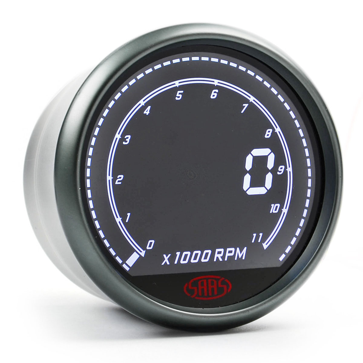 SAAS Speedometer / Tacho Tachometer 0 - 220 Kph 3 1/2 Indash Digital Series
