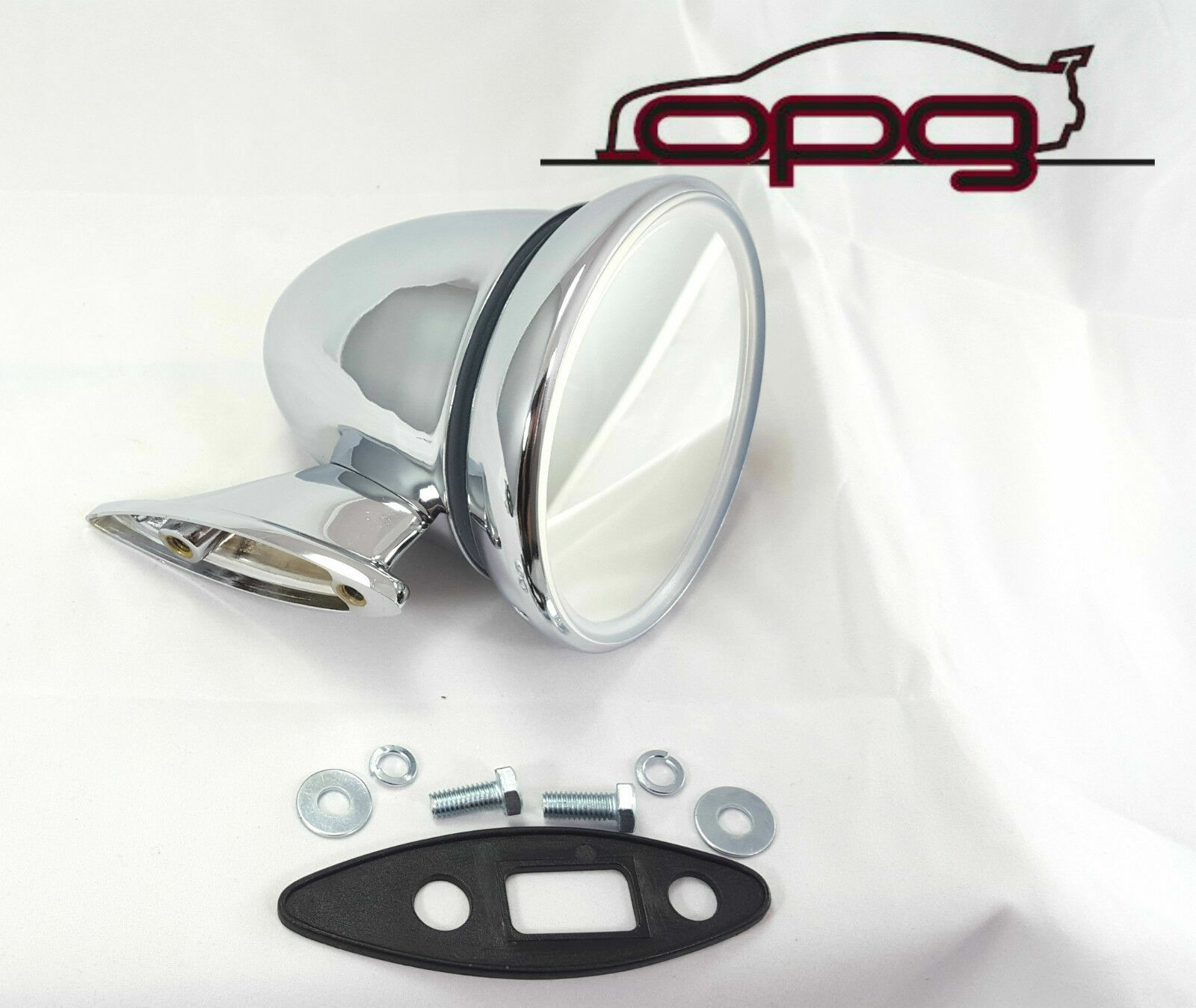 Classic Chrome Bullet Mirror 4in for MGB AC Cobra Sunbeam Mini Cooper ...