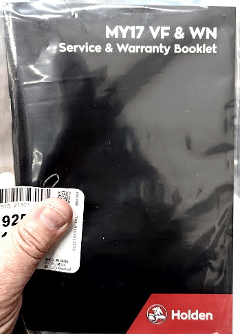 Genuine Holden Owners Handbook Service Book & Wallet Book VF SS ...