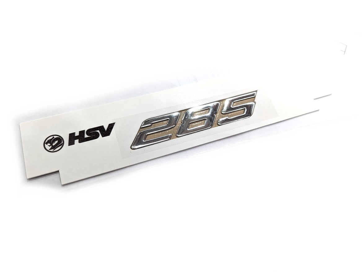 Genuine Holden HSV Badge "285" for VY Series 2 R8 Clubsport Maloo ...