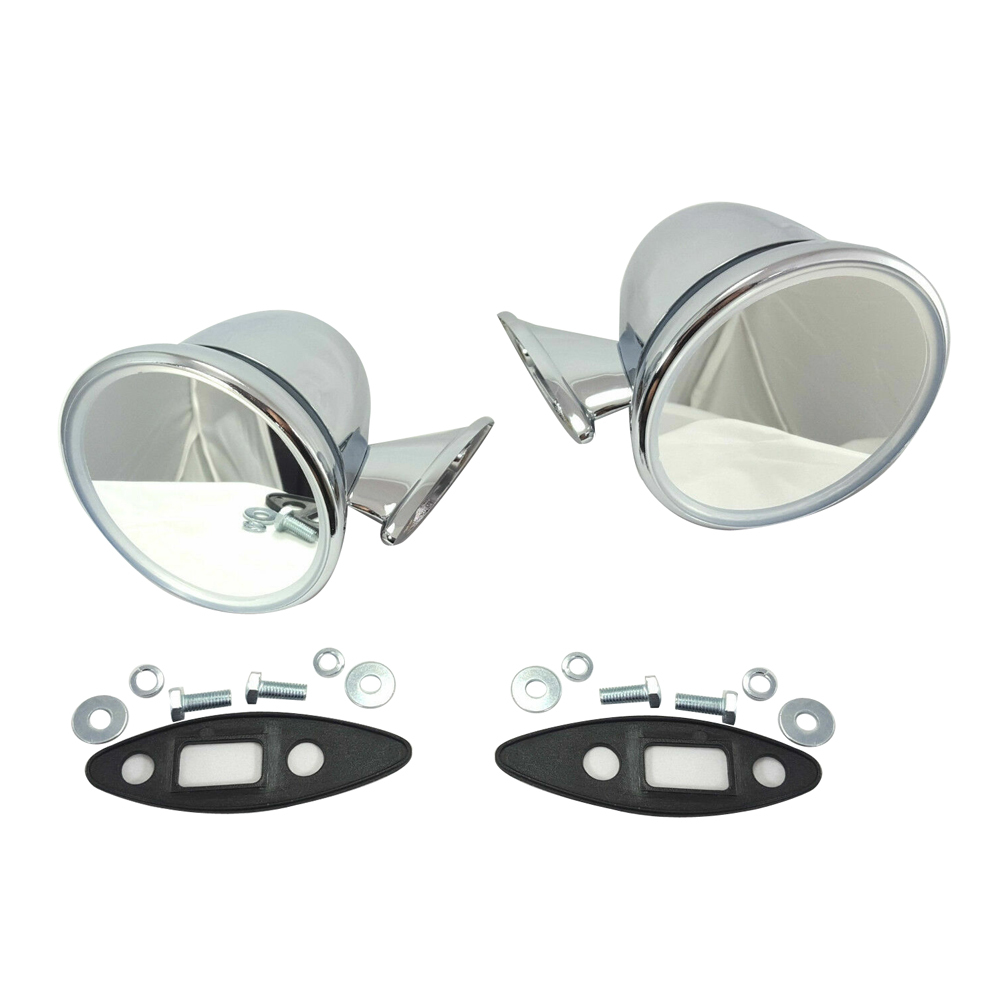 Classic Chrome Bullet Mirror 4" for Mg Austin Healey Triumph Ford ...