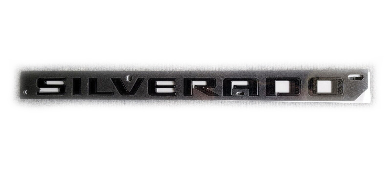 Genuine Chevrolet Badge Black 1500 "Silverado" for Tailgate Chevrolet ...