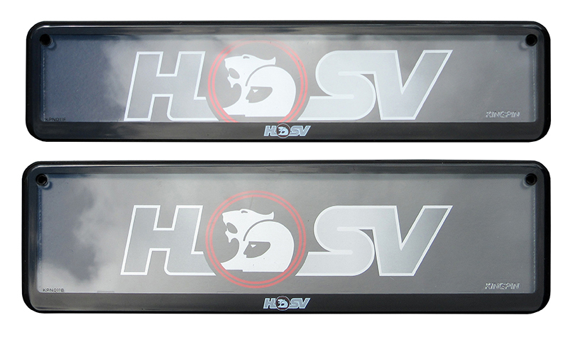 Genuine HSV Licence Plate Cover Set Slim Front Plate and 3/4 Rear Plate ...